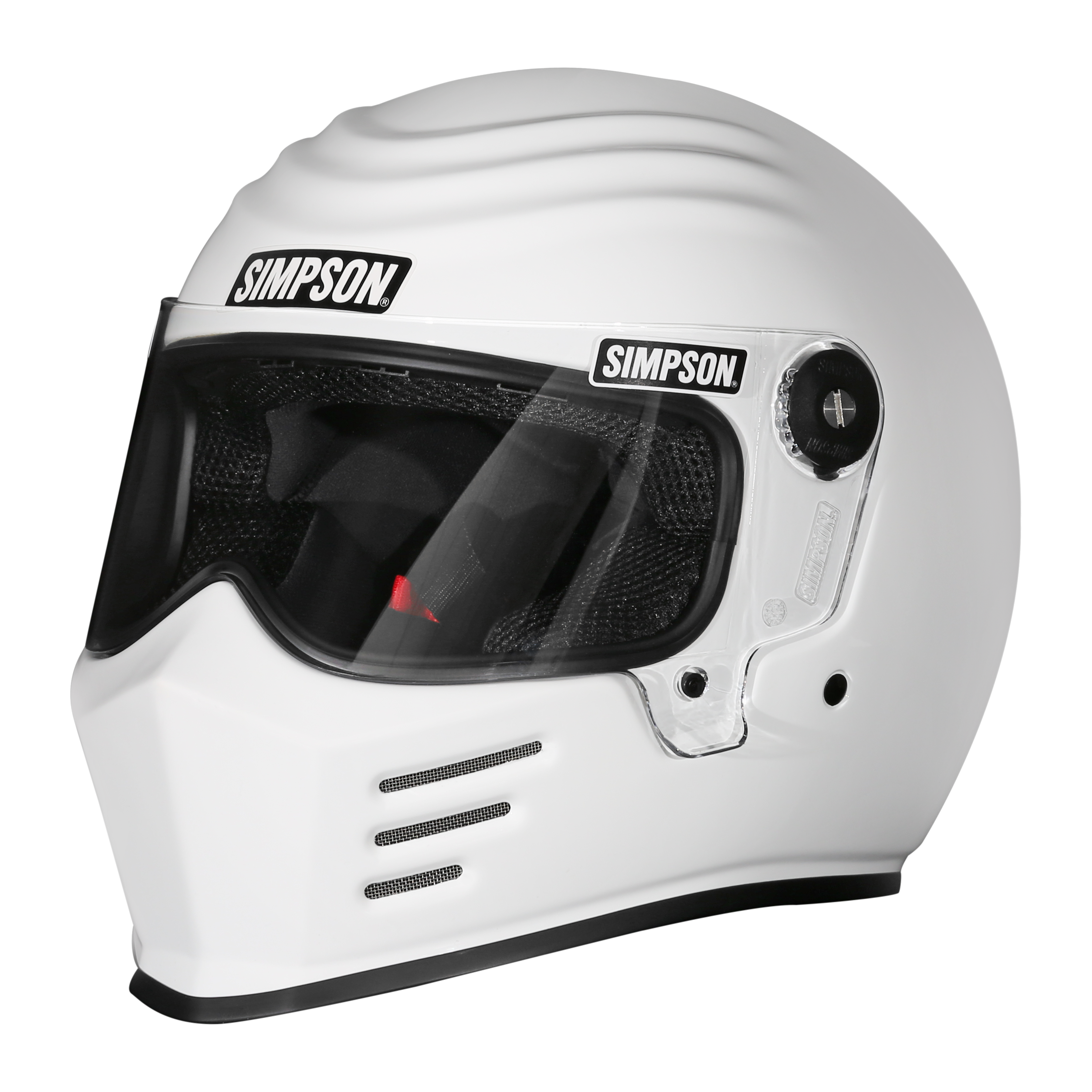 SIMPSON - Outlaw Bandit 3.0 - White – Schmid Moto Co.